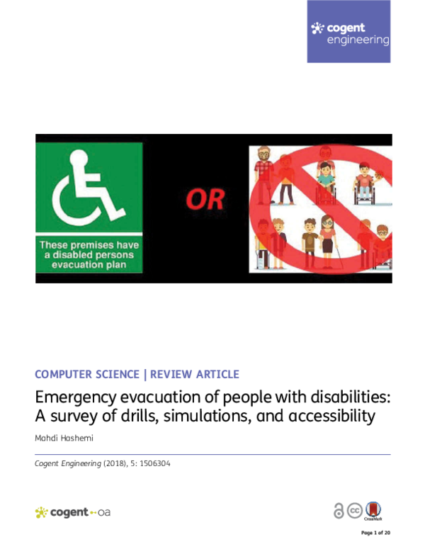 Emergency evacuation of people with disabilities: A survey of drills ...