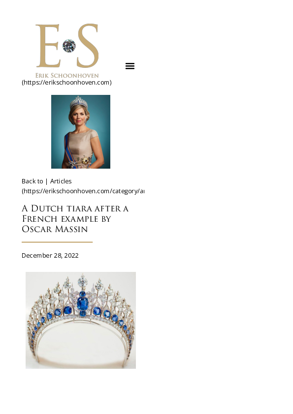 (PDF) A Dutch tiara after a French example by