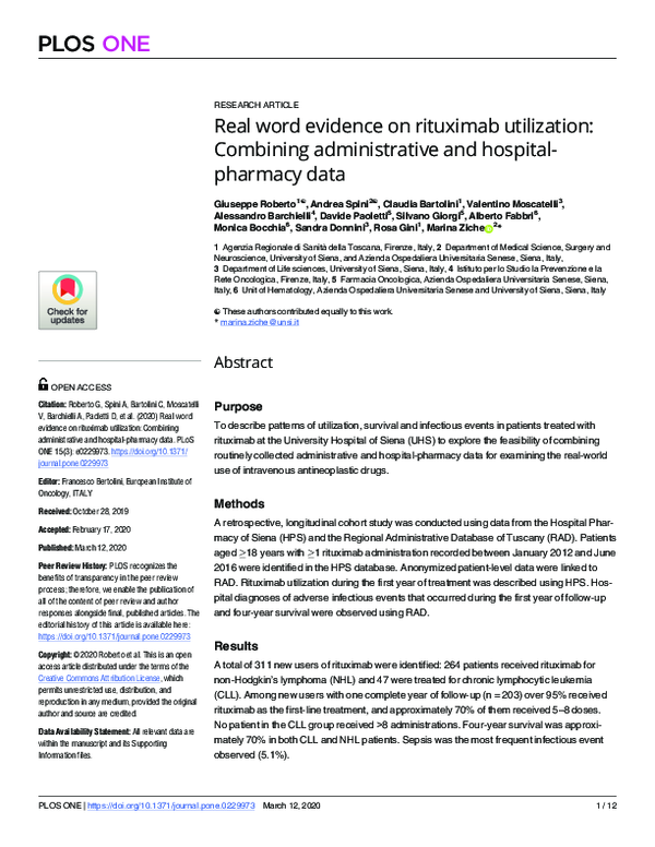 (PDF) Rituximab Use and Outcomes: Real-World Evidence