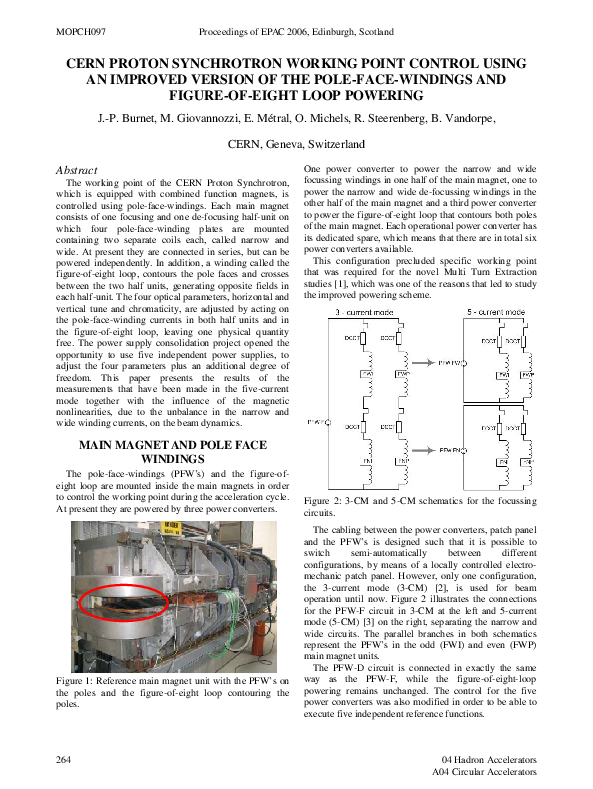 (PDF) CERN Proton Synchrotron working point control using an improved version of the pole-face ...