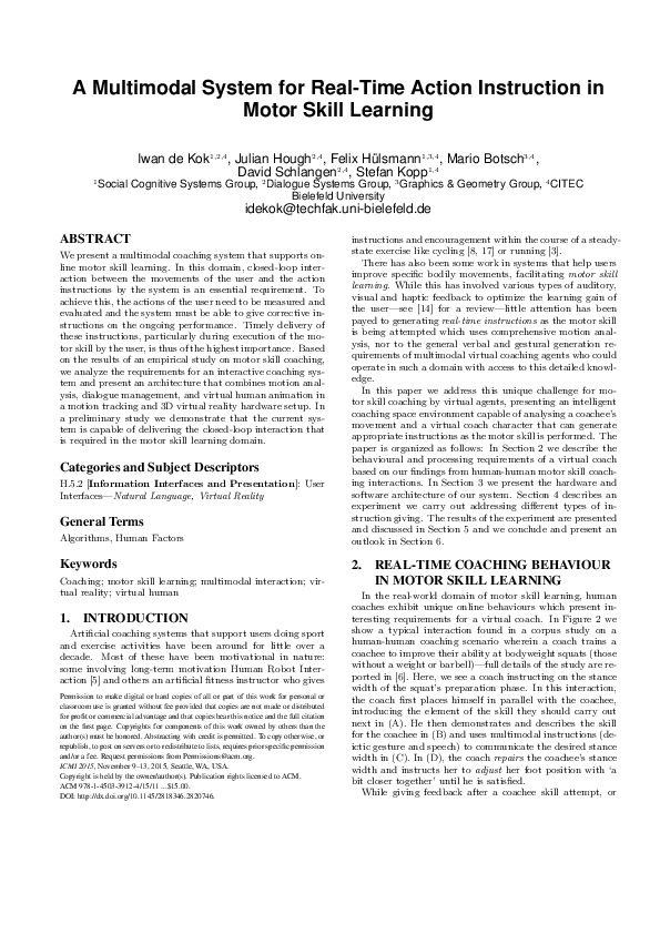 (PDF) A Multimodal System for Real-Time Action Instruction in Motor ...