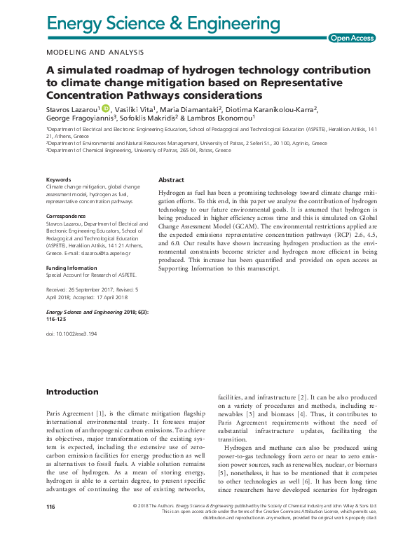 (PDF) A simulated roadmap of hydrogen technology contribution to ...