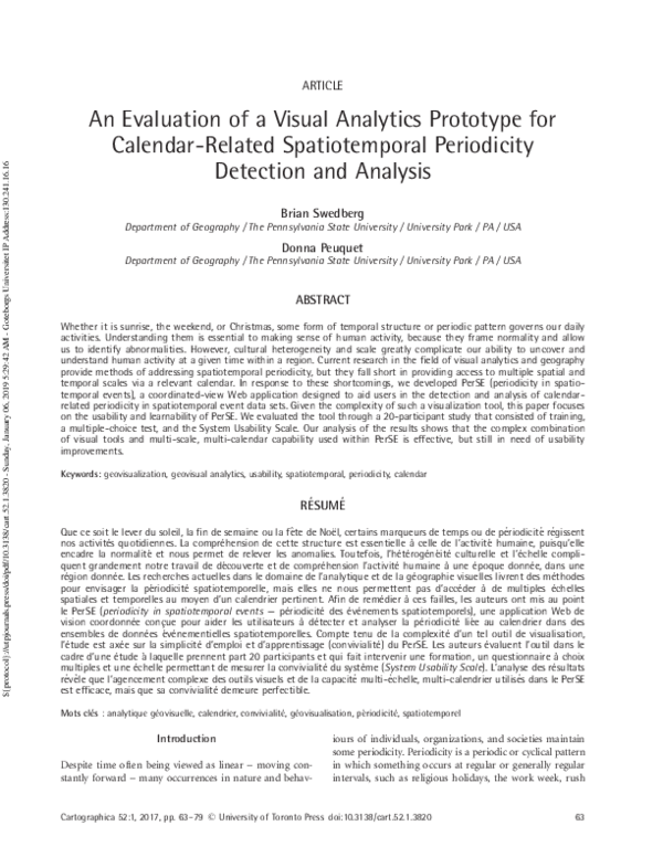 Pdf An Evaluation Of A Visual Analytics Prototype For Calendar