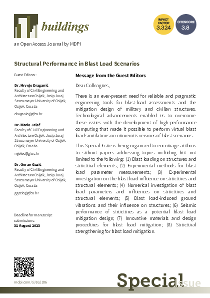 (PDF) Buildings - Special Issue invitation - Structural Performance in Blast Load Scenarios