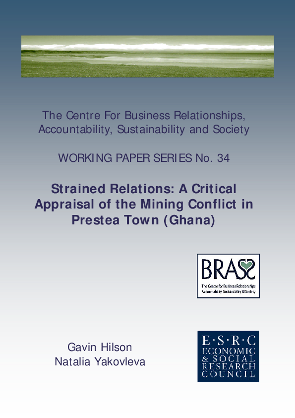(PDF) 20. Strained relations: a critical assessment of the mining ...