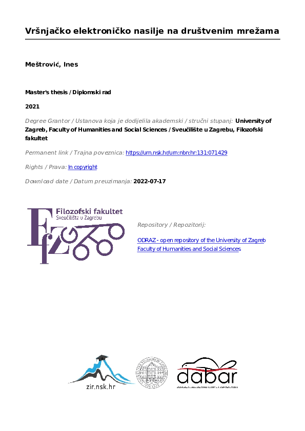 (PDF) Peer electronic violence on social networks : comparison between ...