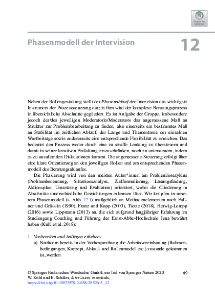 (PDF) Phasenmodell der Intervision