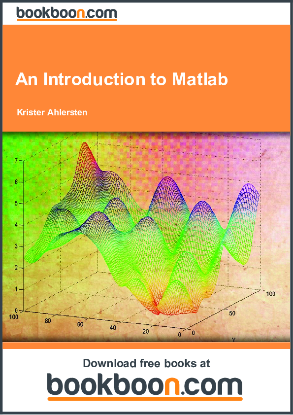 Pdf An Introduction To Matlab Krister Ahlersten