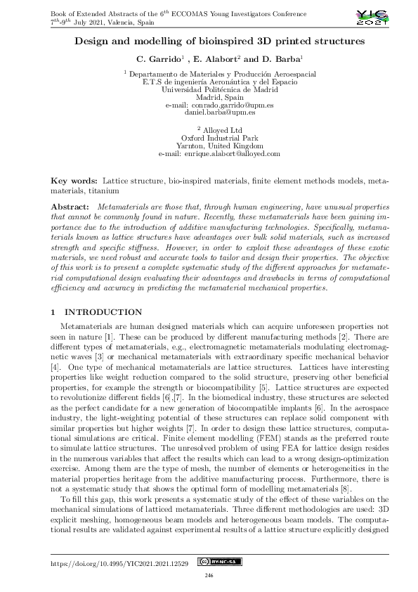 (PDF) Design and modelling of bioinspired 3D printed structures