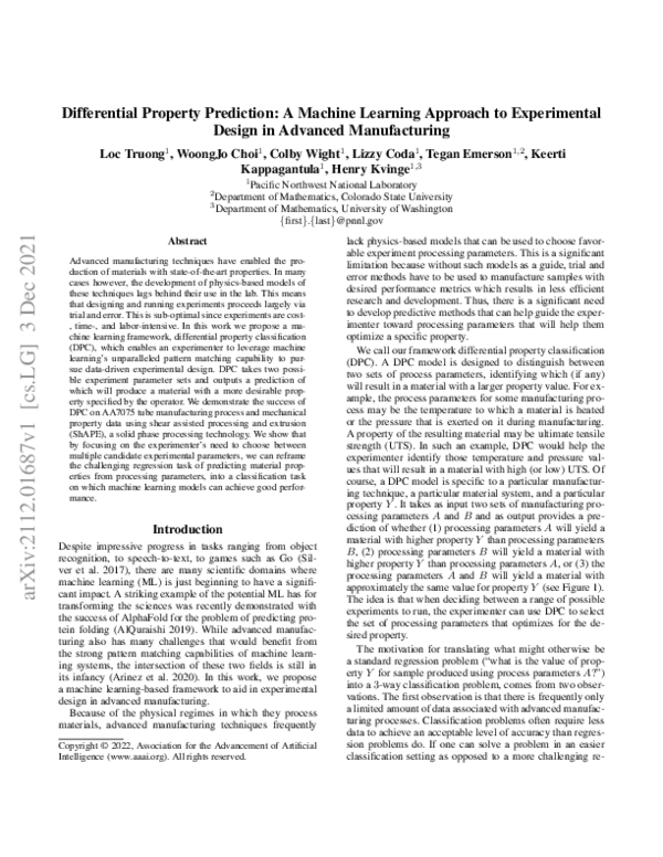 (PDF) Differential Property Prediction: A Machine Learning Approach to Experimental Design in ...