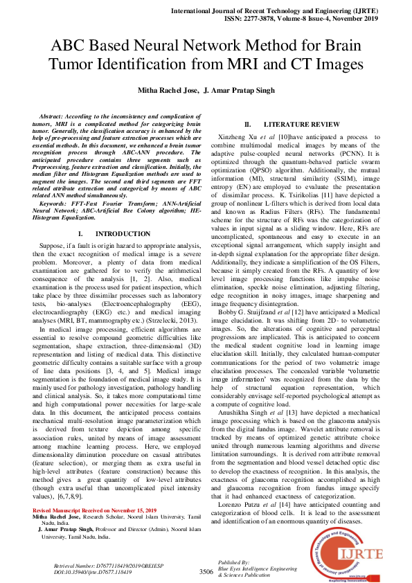 (PDF) ABC Based Neural Network Method for Brain Tumor Identification from MRI and CT Images ...