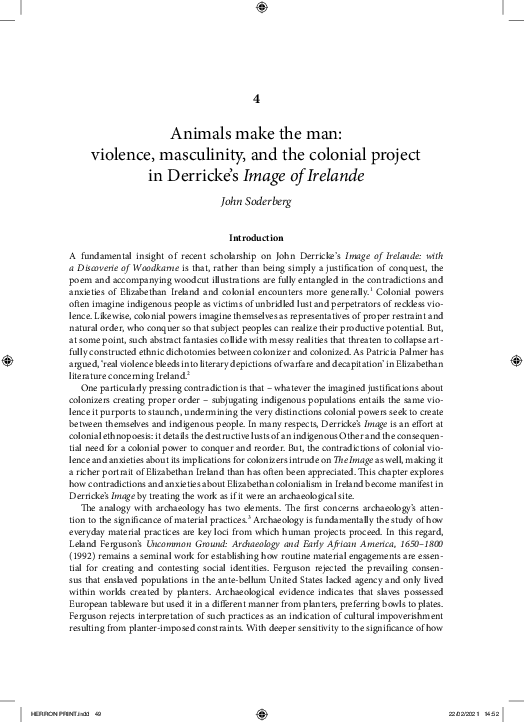 (PDF) Animals make the man: violence, masculinity, and the colonial ...