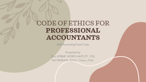 (PDF) CODE OF ETHICS FOR PROFESSIONAL ACCOUNTANTS