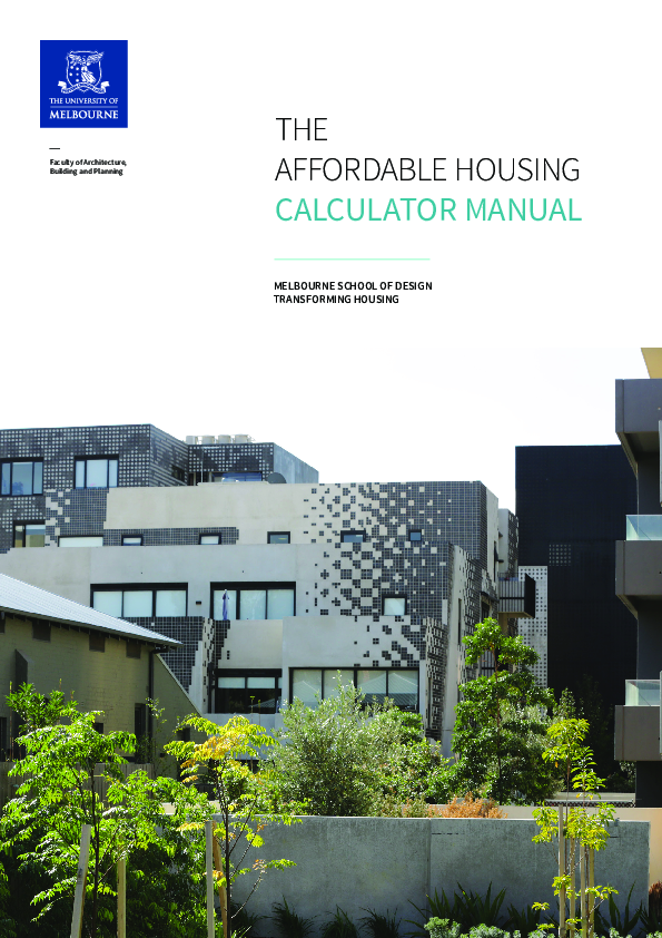 (PDF) The Affordable Housing Calculator Manual