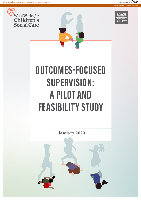 (PDF) Outcomes-focused supervision: a pilot and feasibility study