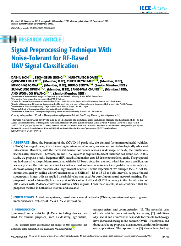 Pdf Signal Preprocessing Technique With Noise Tolerant For Rf Based