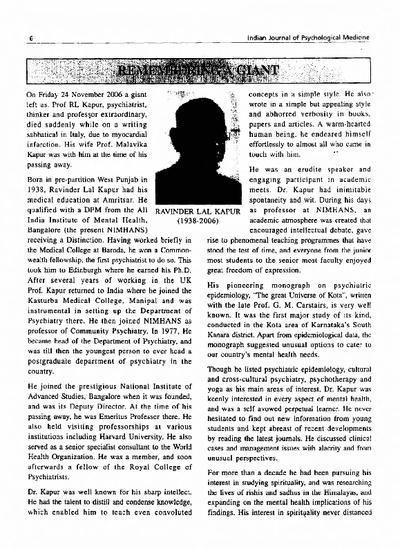 (PDF) Remembering a Giant