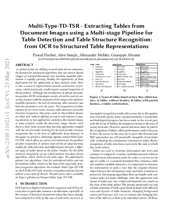 (PDF) Multi-Type-TD-TSR--Extracting Tables from Document Images Using a Multi-stage Pipeline for ...