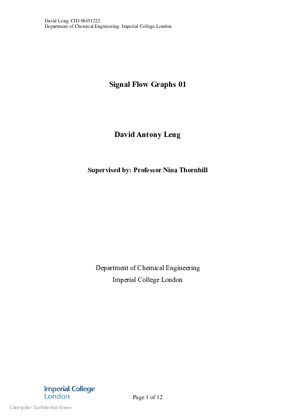 (PDF) Signal flow graph examples - calculate gains of a linear system