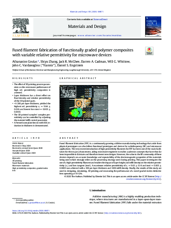 (PDF) Fused filament fabrication of functionally graded polymer ...
