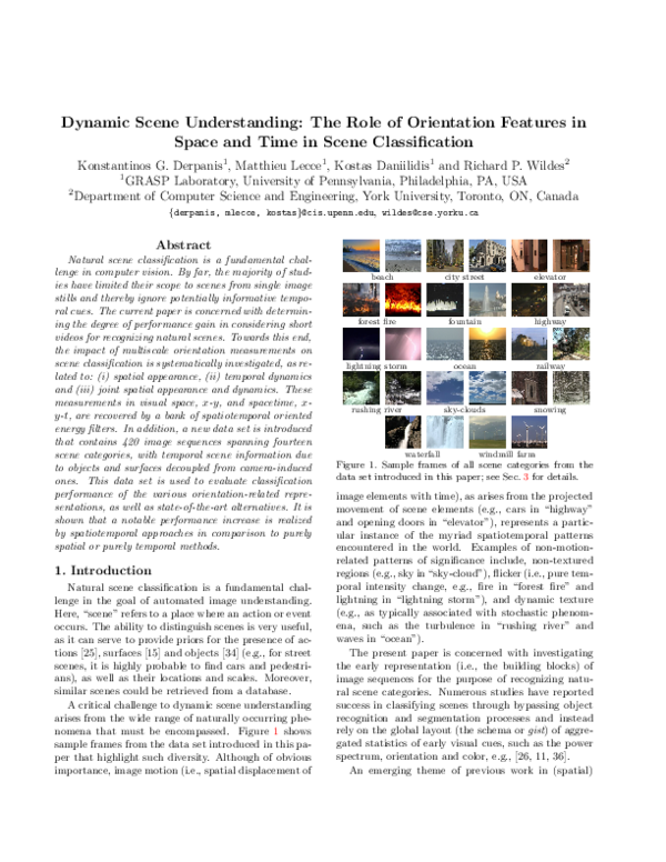 (PDF) Dynamic scene understanding: The role of orientation features in space and time in scene ...