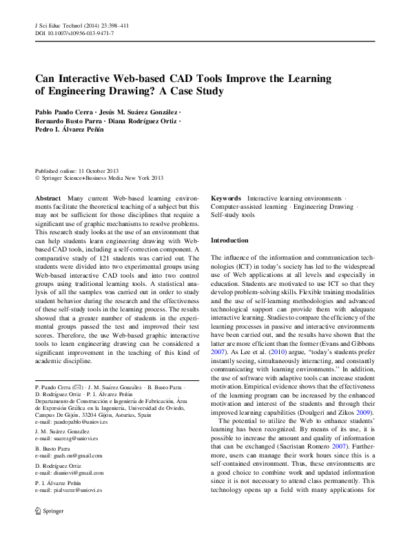 (PDF) Can Interactive Web-based CAD Tools Improve the Learning of ...