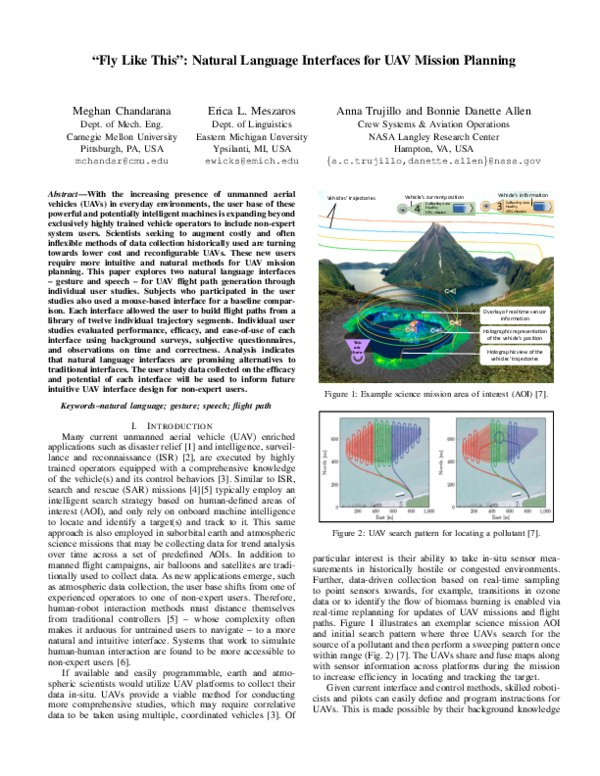 (PDF) Fly Like This': Natural Language Interface for UAV Mission Planning