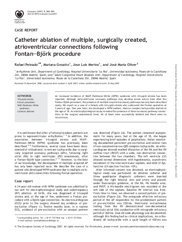 (PDF) Catheter ablation of multiple, surgically created ...