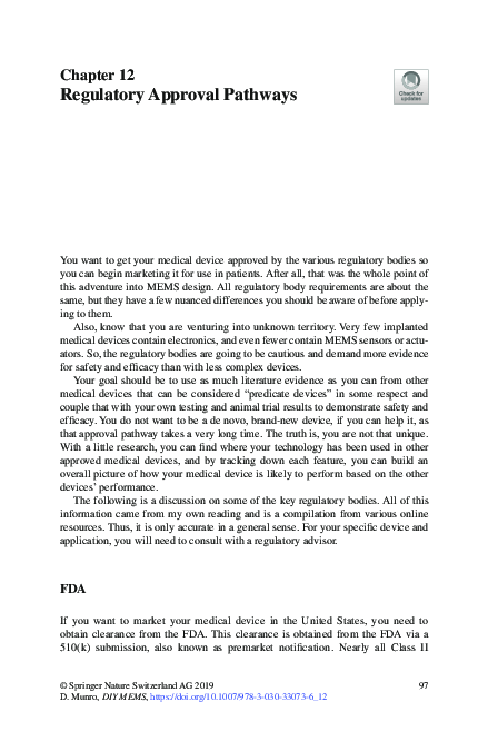 (PDF) Regulatory Approval Pathways