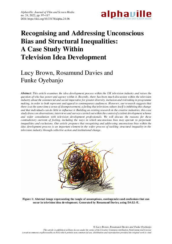 (PDF) Recognising and addressing unconscious bias and structural inequalities