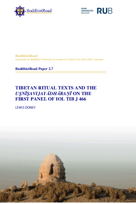 (PDF) Tibetan Ritual Texts and the Uṣnīṣavijayādhāraṇī on the First ...