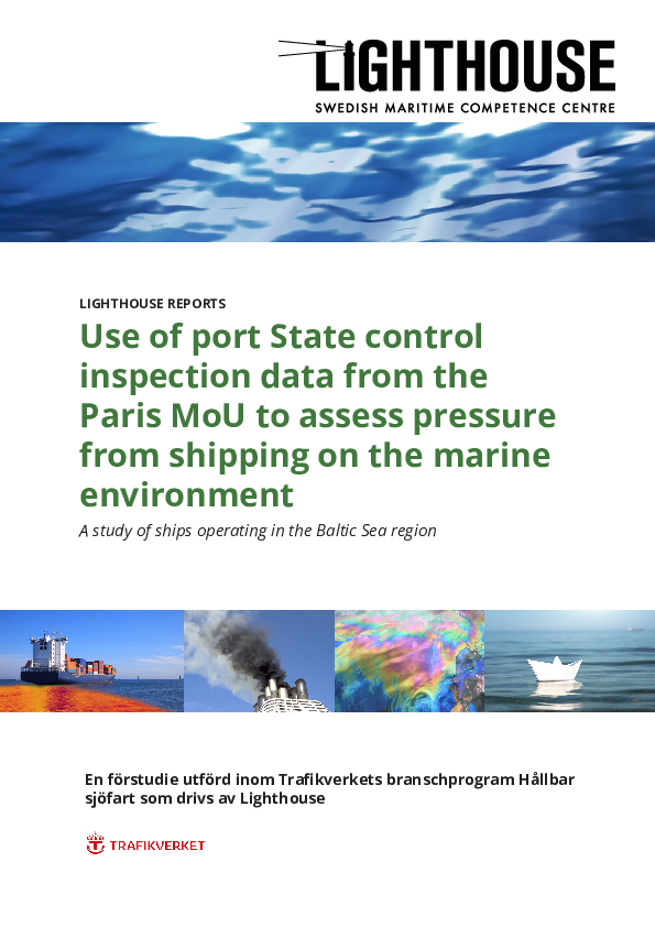 (PDF) Use of port State control inspection data from the Paris MoU to ...