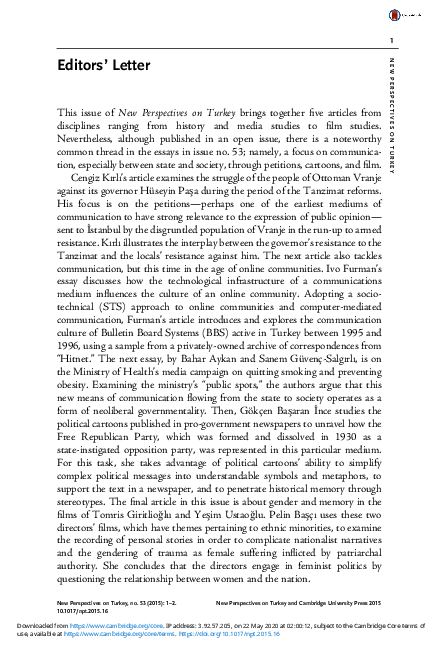 (PDF) Editors’ Letter