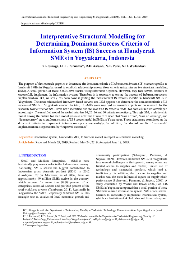 (PDF) Interpretative Structural Modelling for Determining Dominant ...