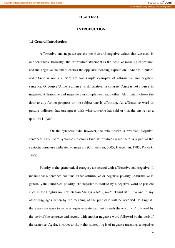 (PDF) Structure and use of affirmative and negative constructions in Malaysian English text ...