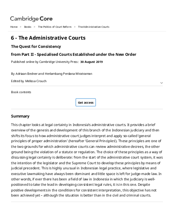 (PDF) The Administrative Courts