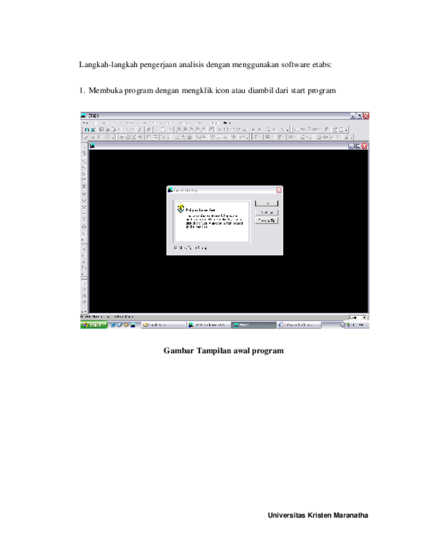 (PDF) Tutorial ETABS Software perhitungan Struktur