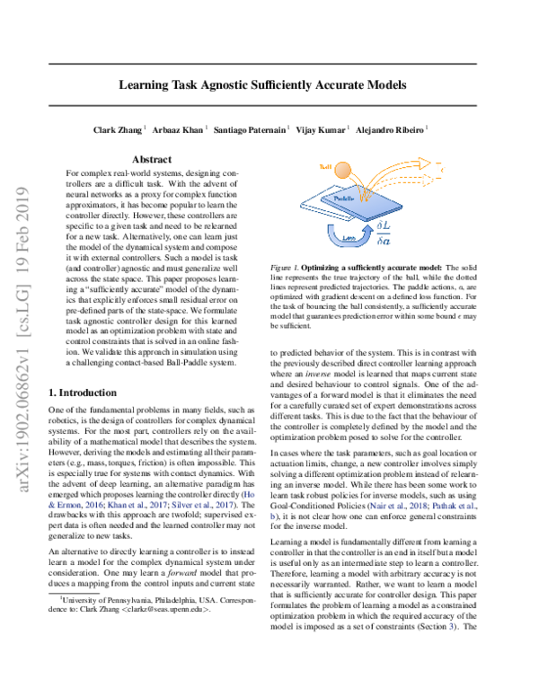 (PDF) Learning Task Agnostic Sufficiently Accurate Models | Arbaaz Khan - Academia.edu