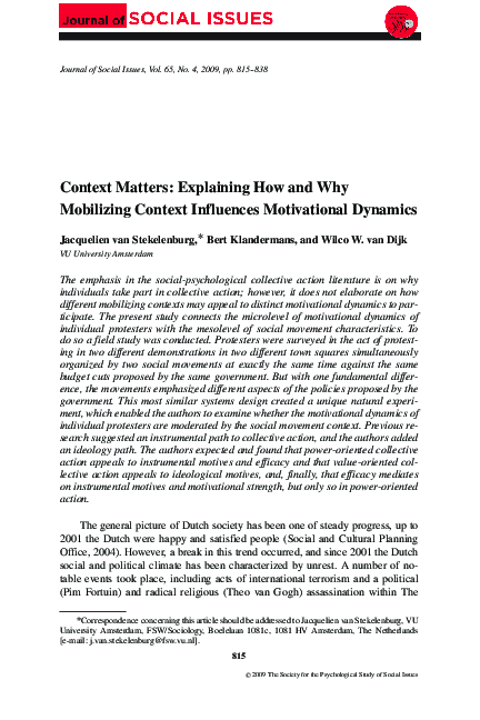(PDF) Context Matters: Explaining How and Why Mobilizing Context Influences Motivational ...