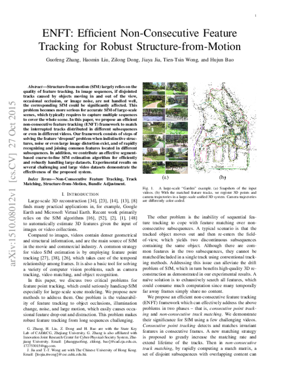 (PDF) ENFT: Efficient Non-Consecutive Feature Tracking for Robust Structure-from-Motion