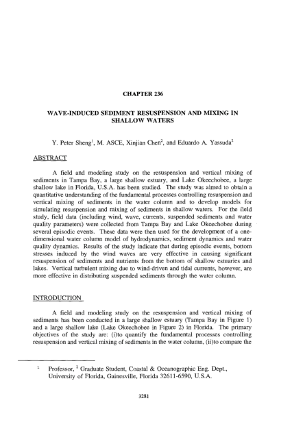(PDF) Wave-Induced Sediment Resuspension and Mixing in Shallow Waters