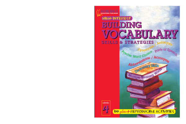 (PDF) Building Vocabulary Skills & Strategies level 4 (Joanne Suter)