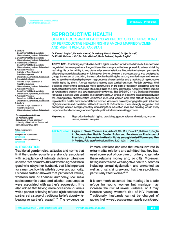 (PDF) Reproductive Health
