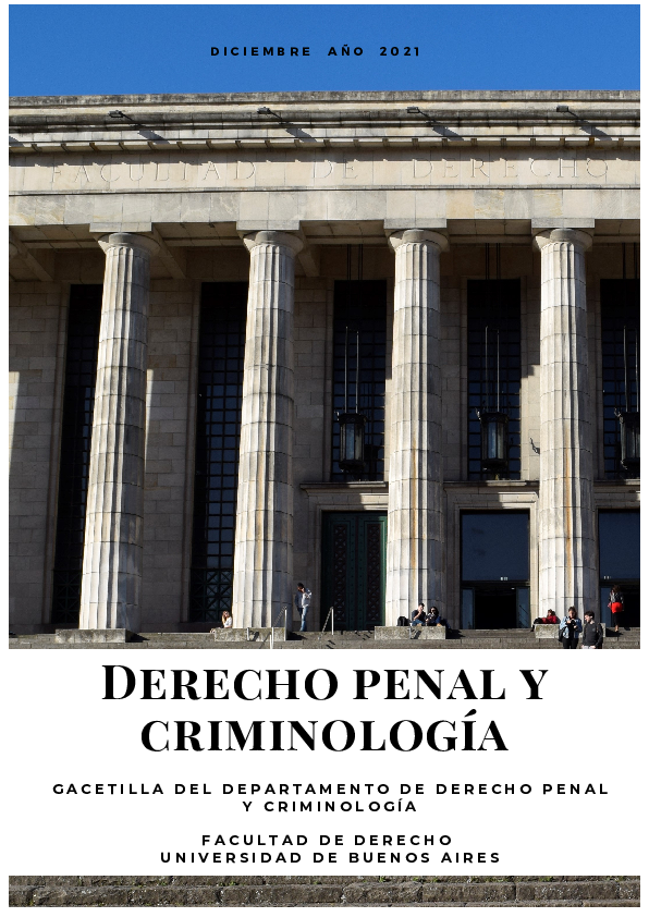 (PDF) Derecho penal y criminología