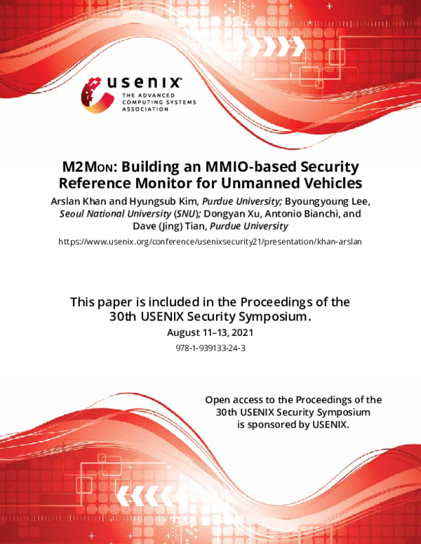 (PDF) M2MON: Building an MMIO-based Security Reference Monitor for ...