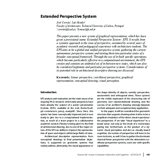 (PDF) Extended Perspective System