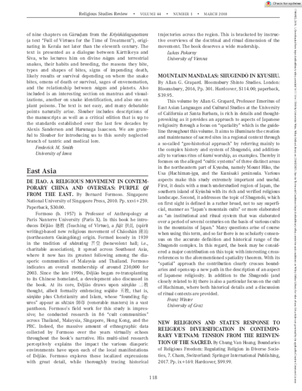 (PDF) NEW RELIGIONS AND STATE’S RESPONSE TO RELIGIOUS DIVERSIFICATION ...