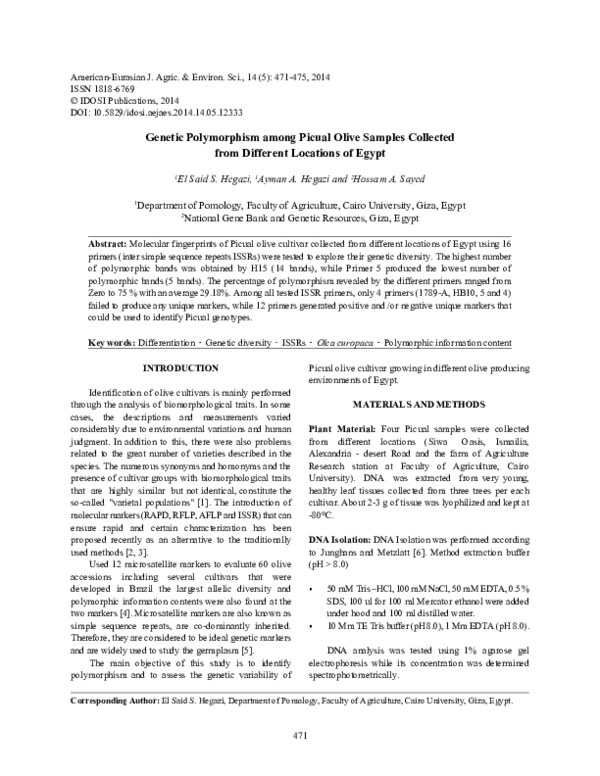 (PDF) Organotin Species in Fish and Bivalves Samples Collected from the ...