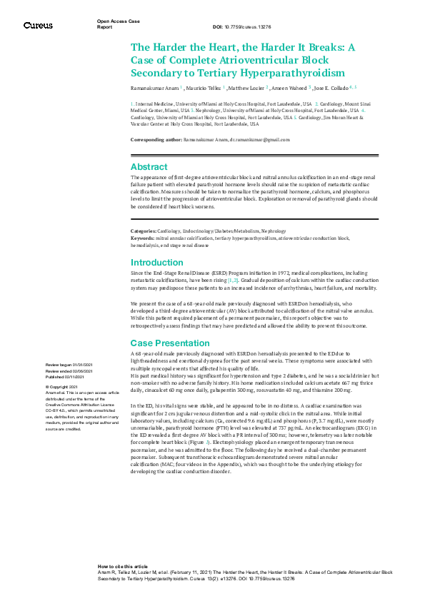 (PDF) The Harder the Heart, the Harder It Breaks: A Case of Complete ...
