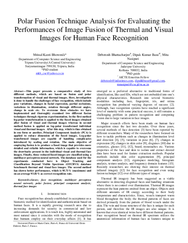 (PDF) Polar fusion technique analysis for evaluating the performances ...